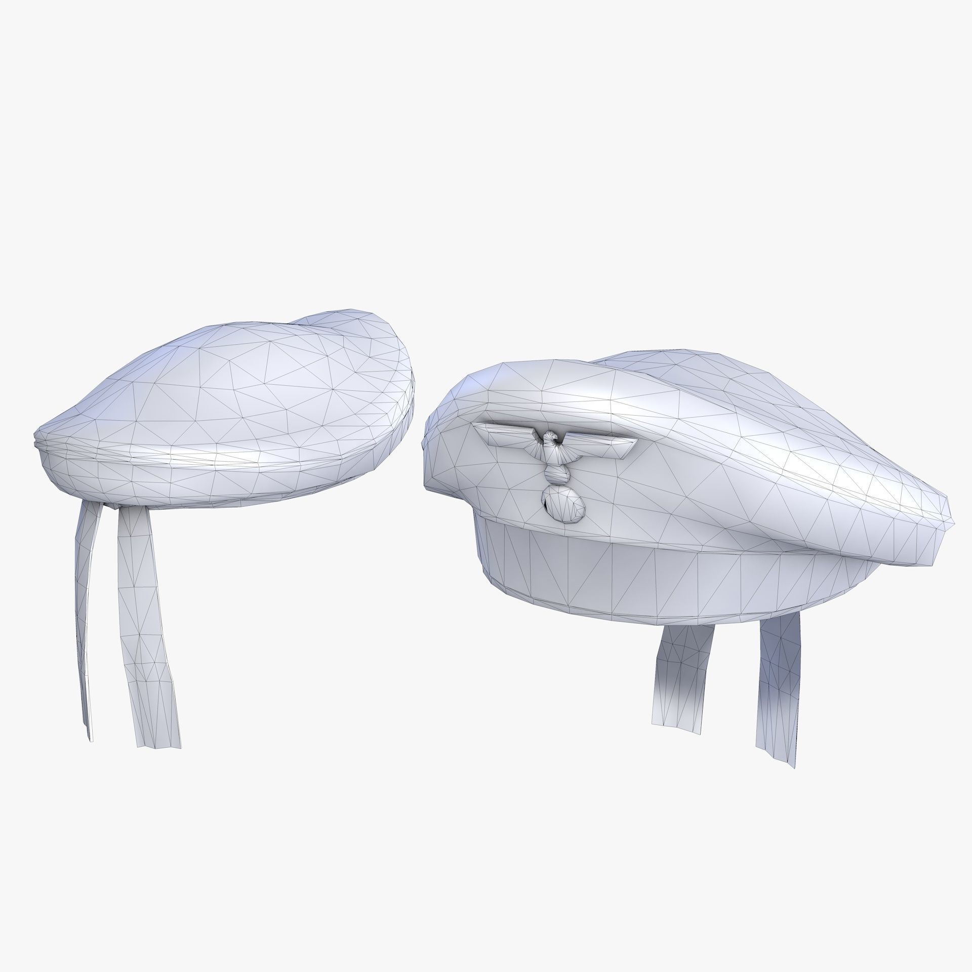 3D model WWII German Kriegsmarine Sailor Cap VR / AR / low-poly | CGTrader