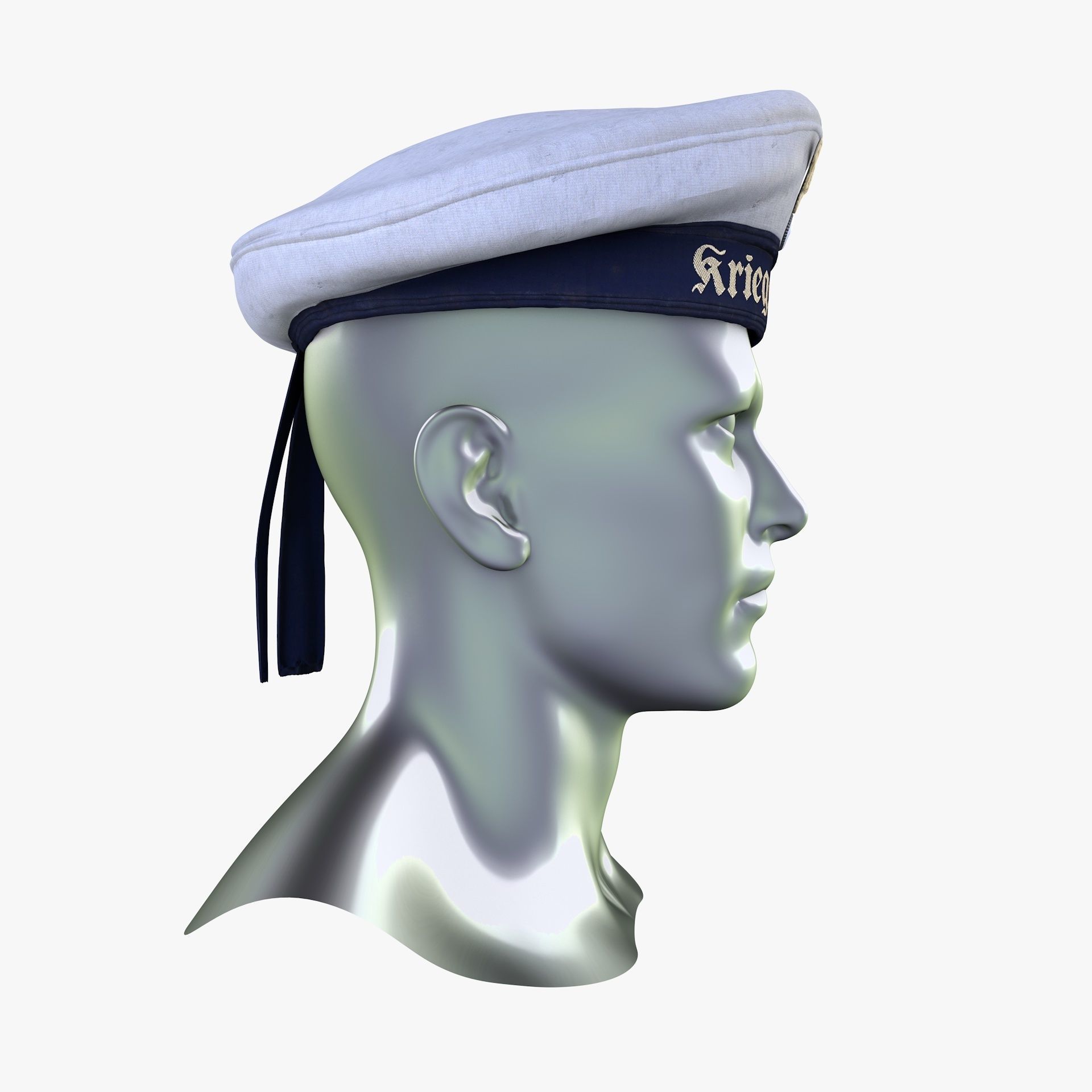 3D model WWII German Kriegsmarine Sailor Cap VR / AR / low-poly | CGTrader