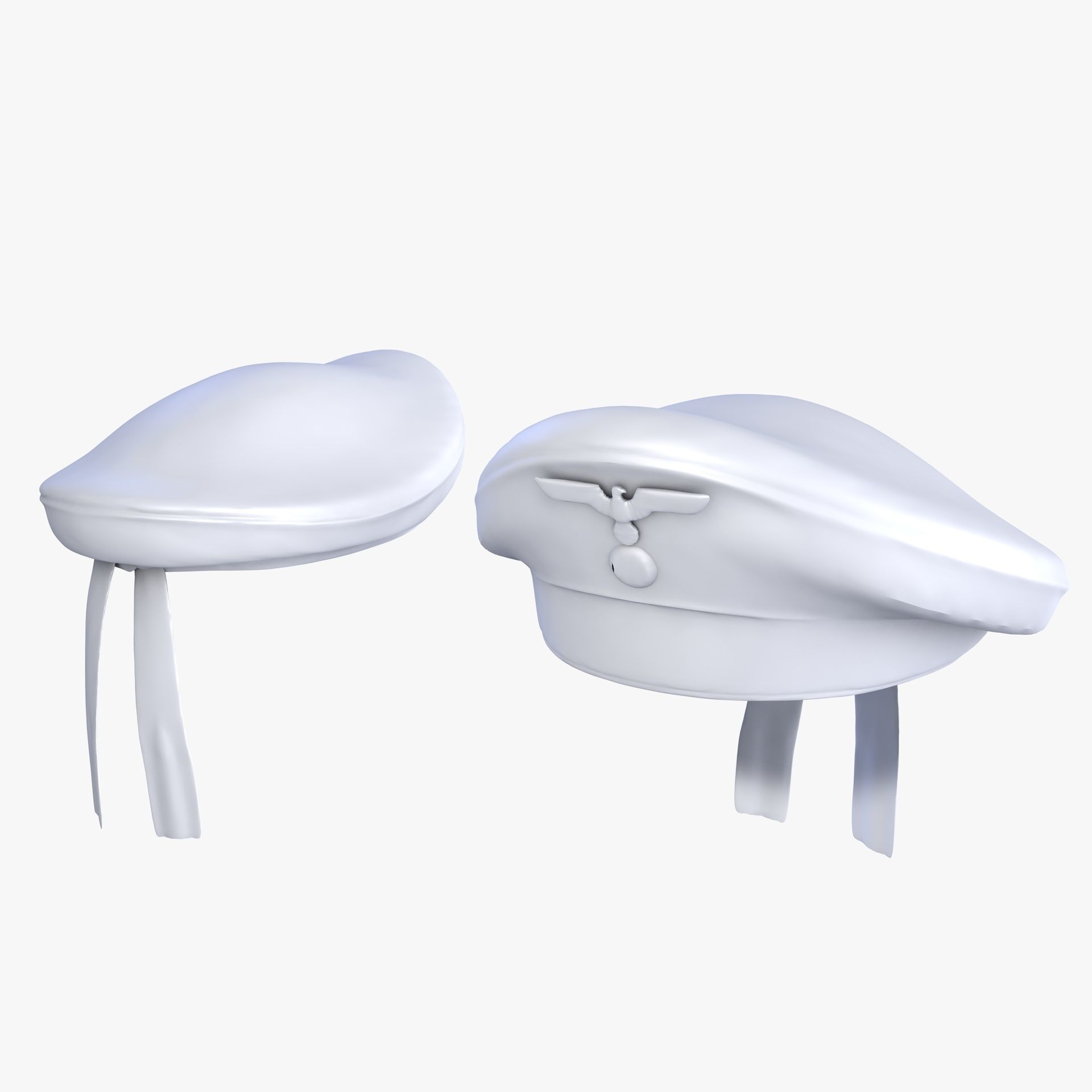 3D model WWII German Kriegsmarine Sailor Cap VR / AR / low-poly | CGTrader