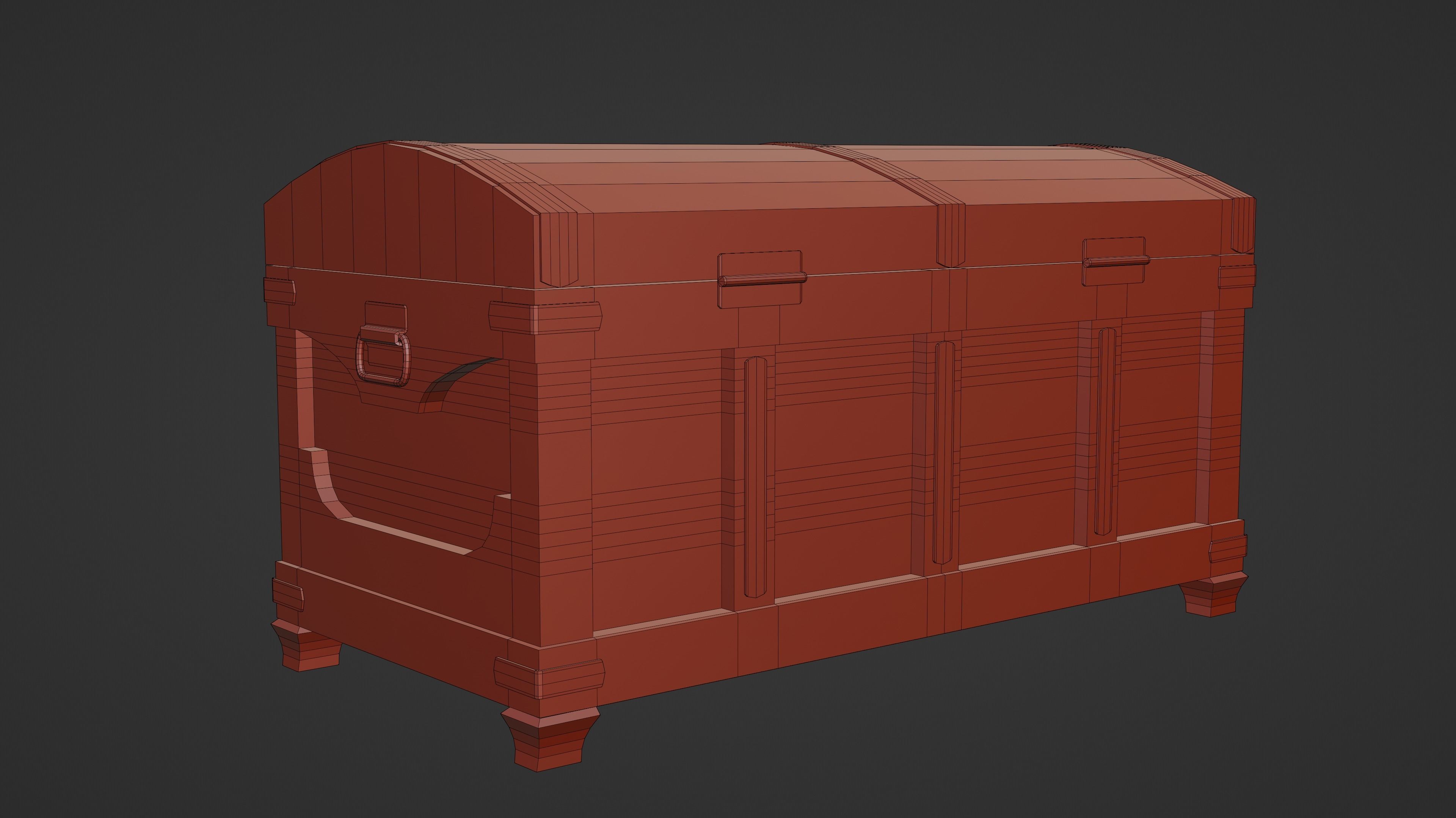 3D model Low-poly chest 3D model VR / AR / low-poly | CGTrader