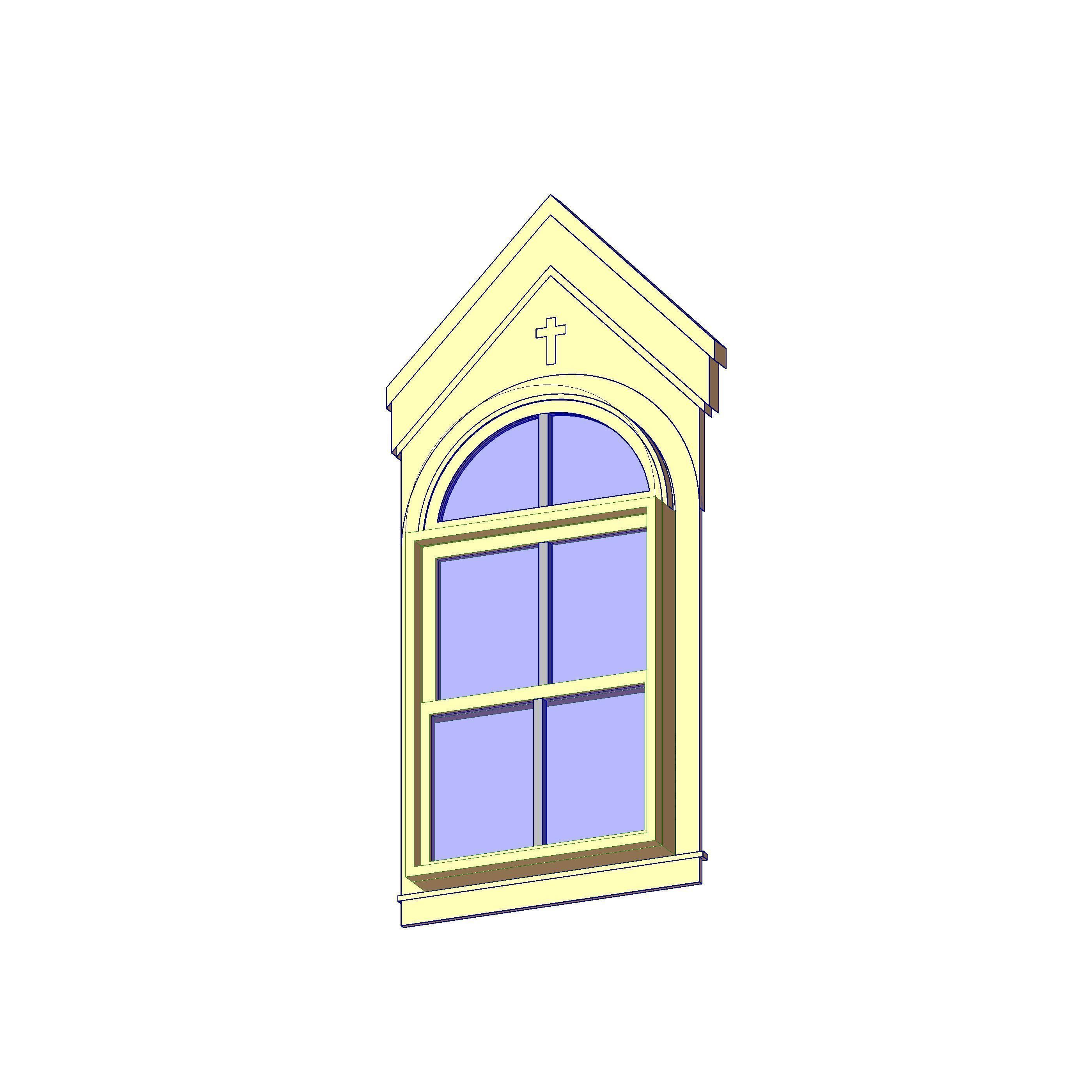 Pointed Arch Window 3D model | CGTrader