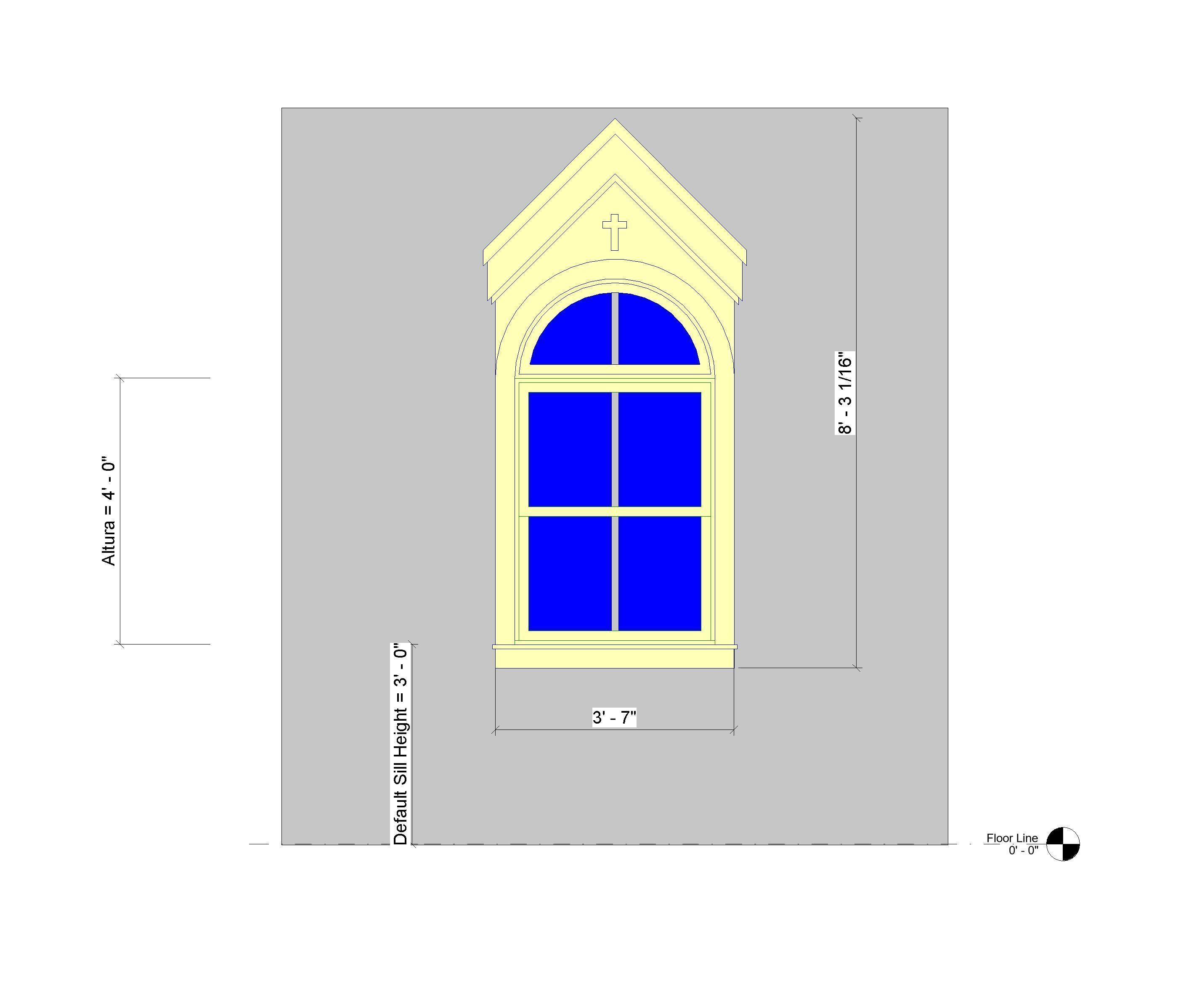 Pointed Arch Window 3D model | CGTrader