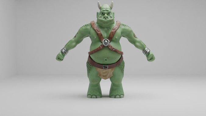 Orc-character 3D model animated rigged | CGTrader
