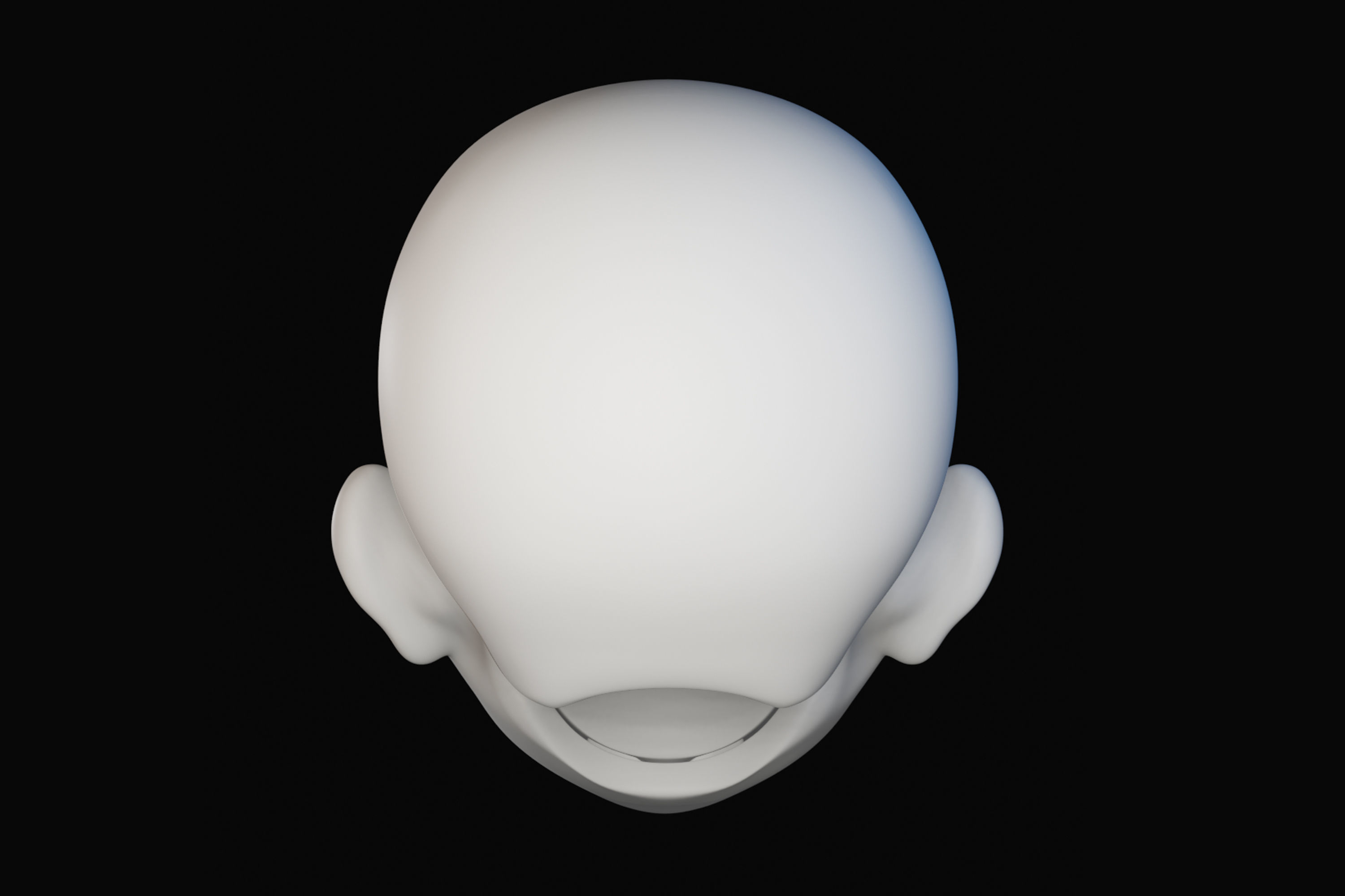 BJD doll 3D doll head model AT003 3D print model 3D model 3D printable ...