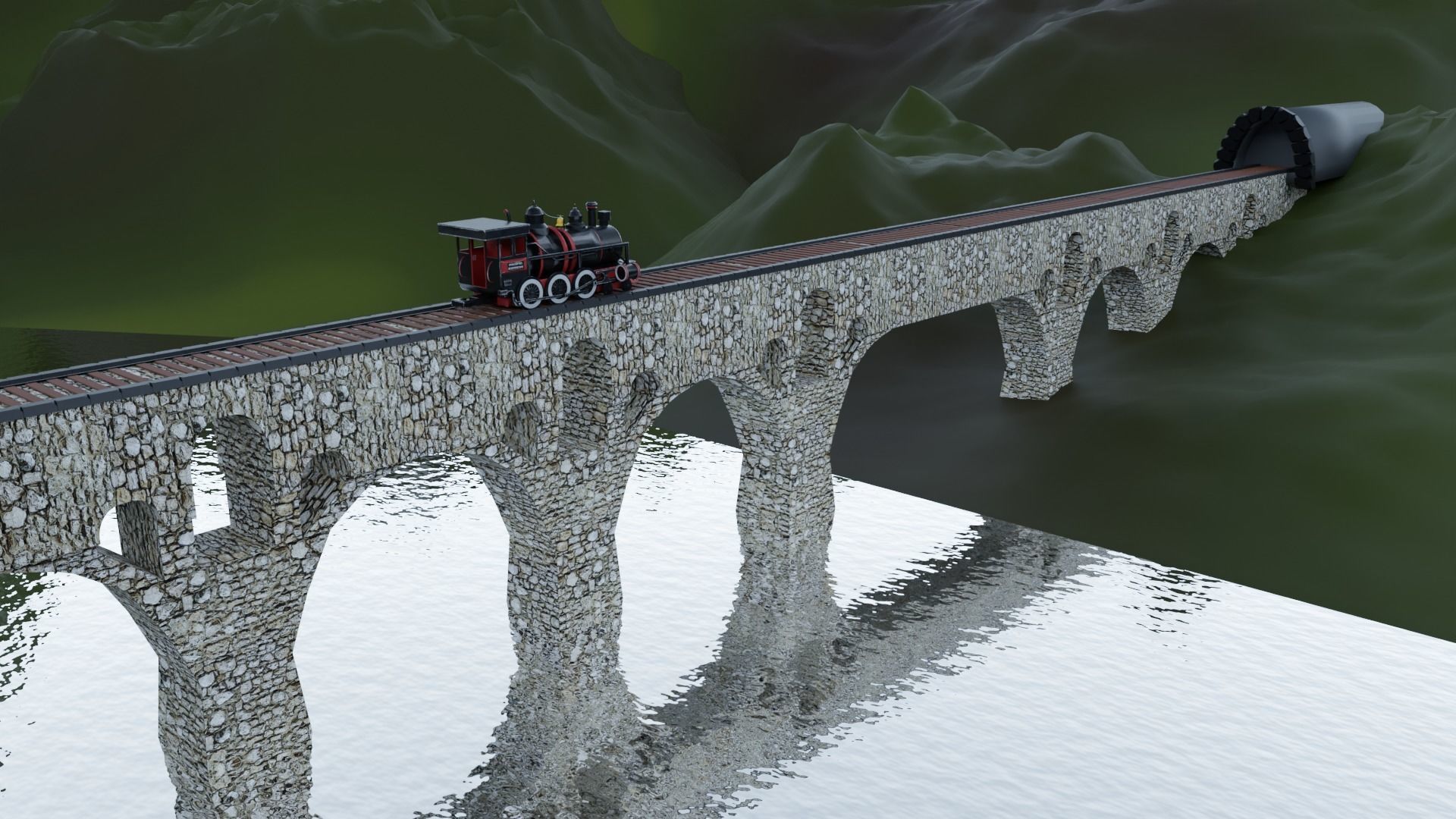 3D model Stylized Locomotive VR / AR / low-poly | CGTrader