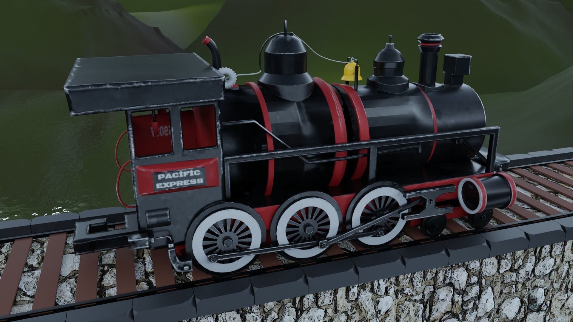 3D model Stylized Locomotive VR / AR / low-poly | CGTrader