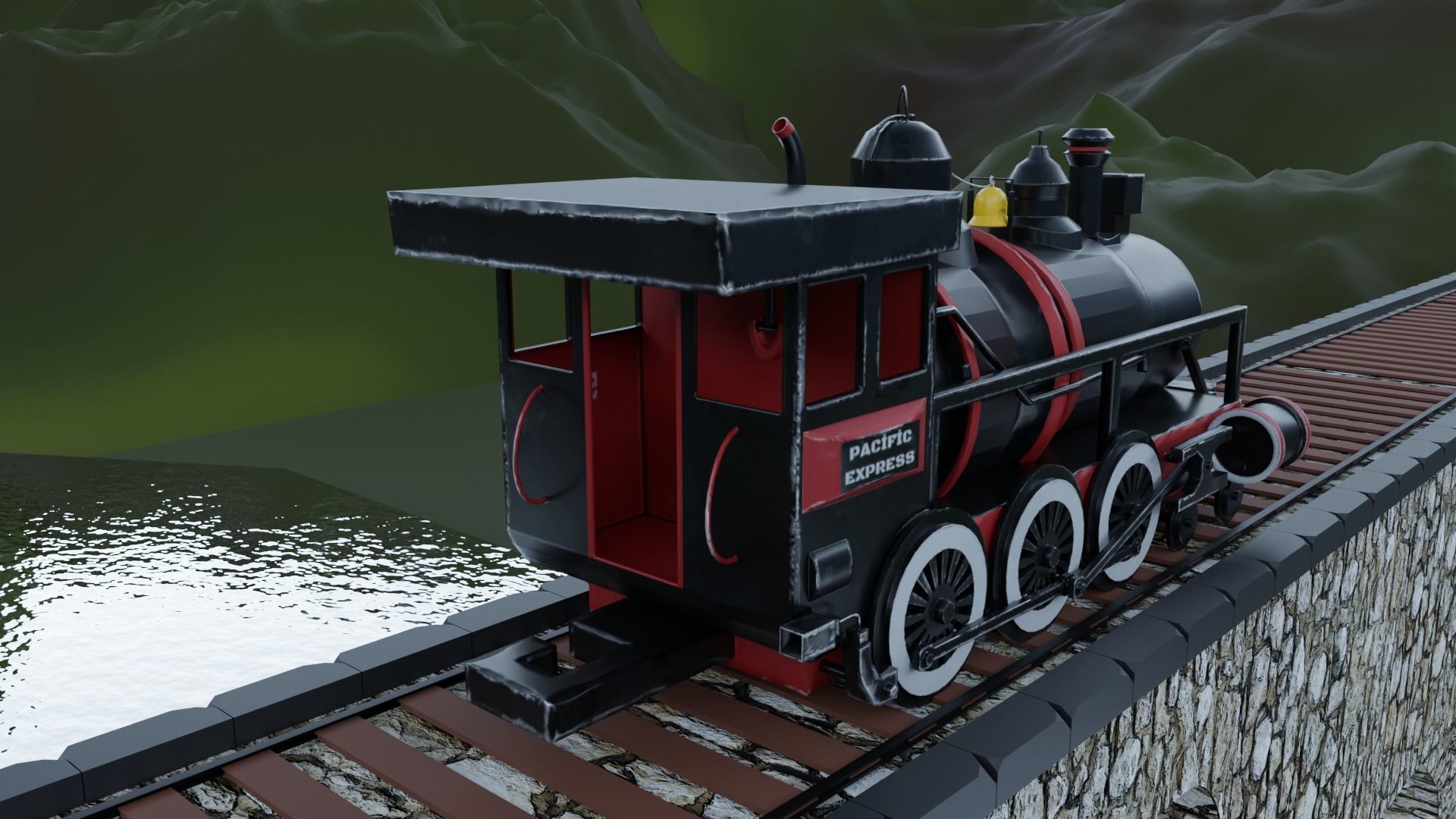 3D model Stylized Locomotive VR / AR / low-poly | CGTrader