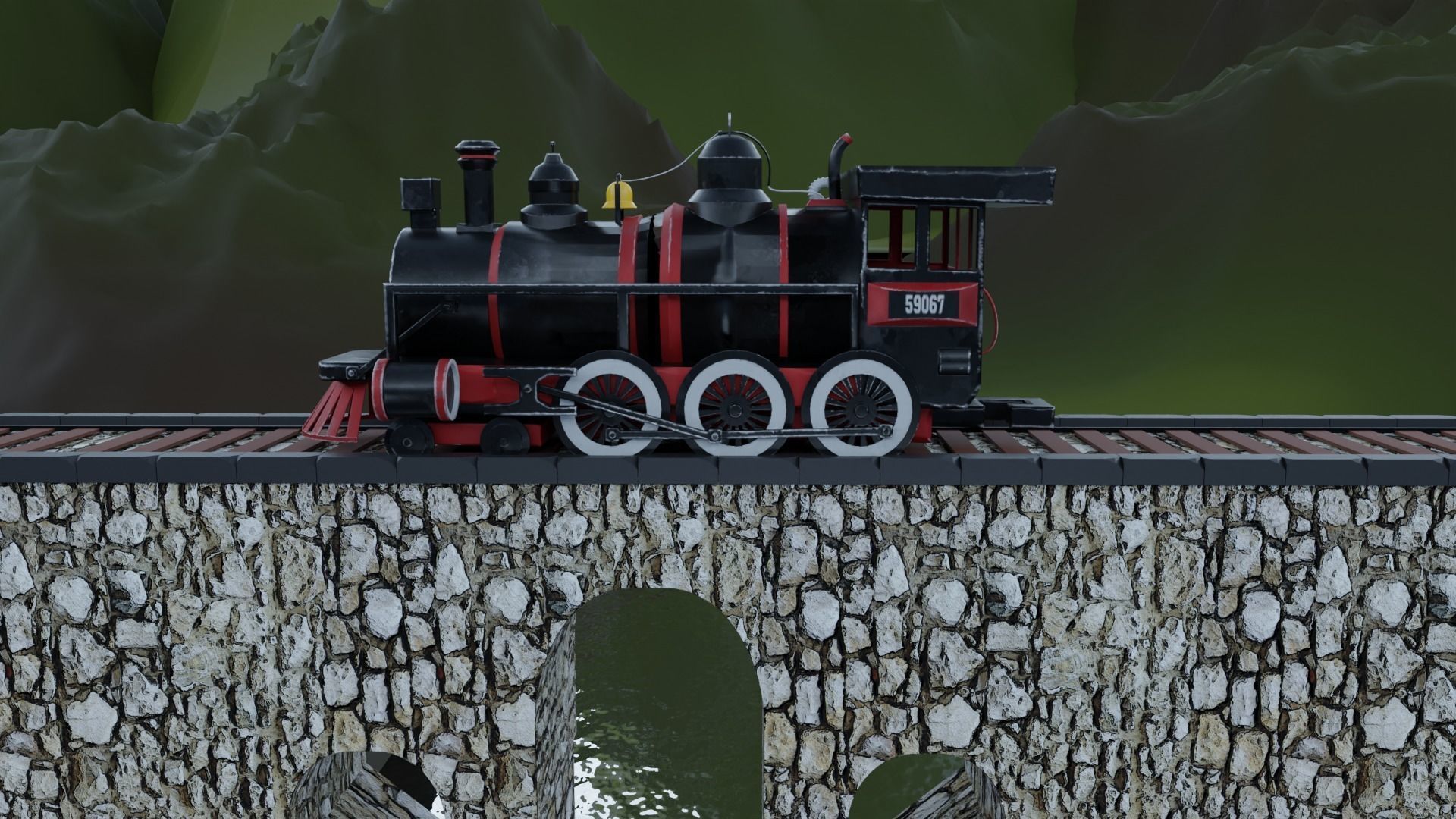 3D model Stylized Locomotive VR / AR / low-poly | CGTrader