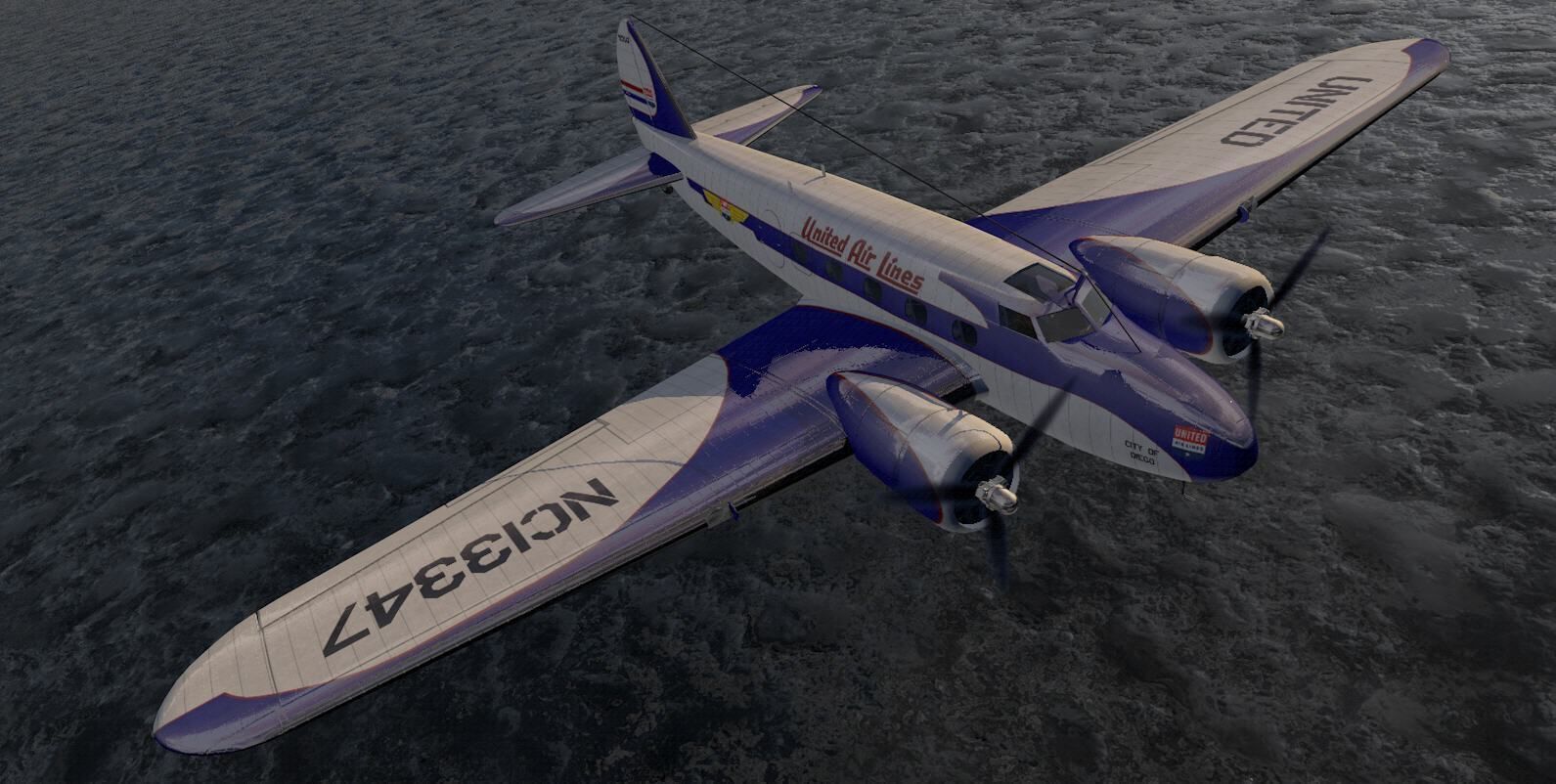Boeing 247 - Boeing C-73 3D model | CGTrader