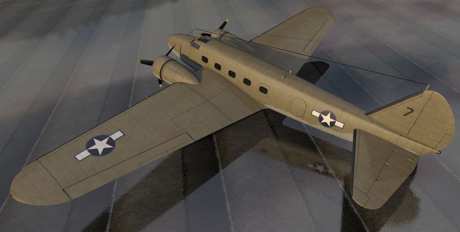 Boeing 247 - Boeing C-73 3D model | CGTrader