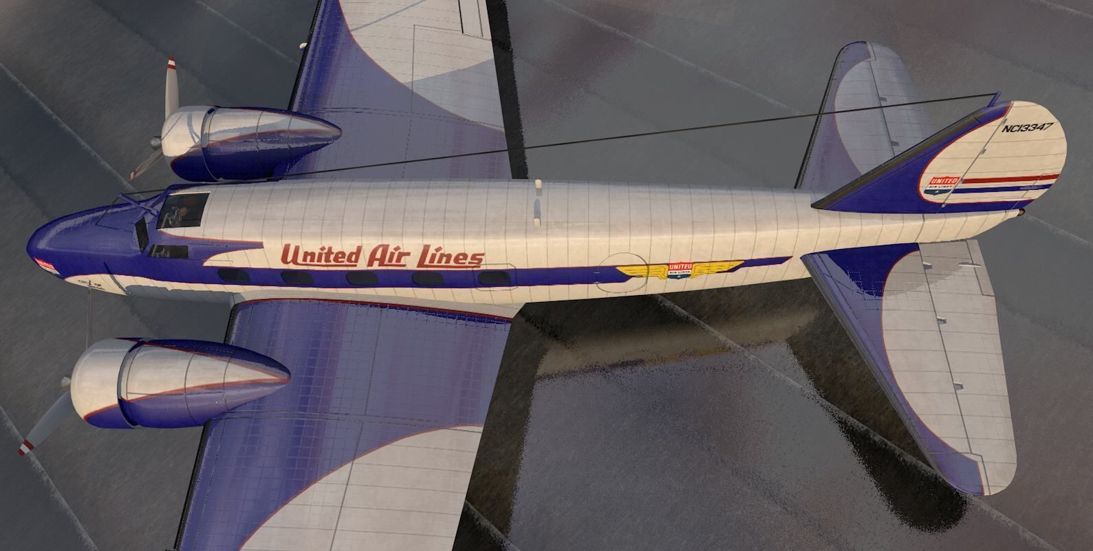 Boeing 247 - Boeing C-73 3D model | CGTrader