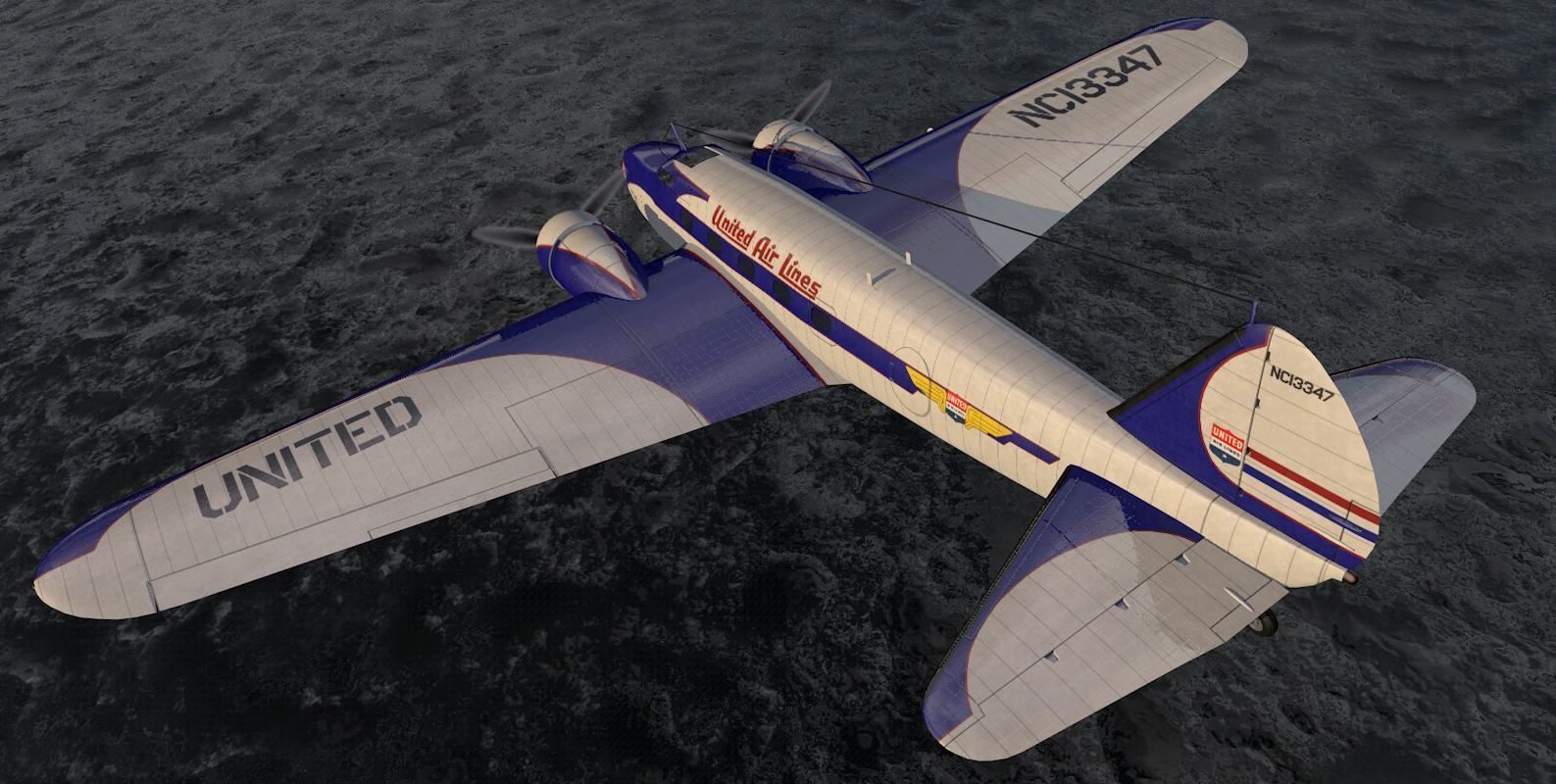 Boeing 247 - Boeing C-73 3D model | CGTrader