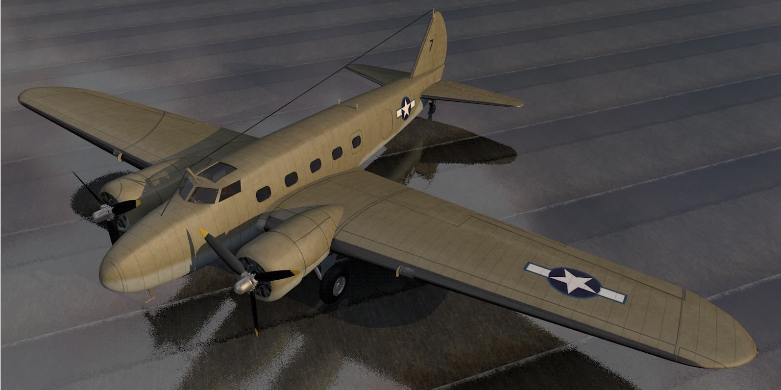 Boeing 247 - Boeing C-73 3D model | CGTrader