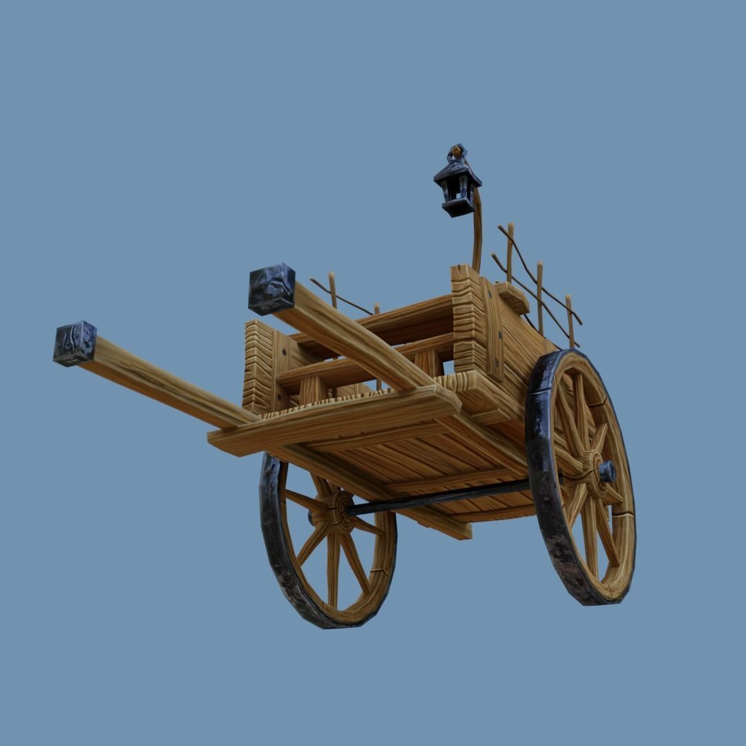 Old cart free 3D model | CGTrader
