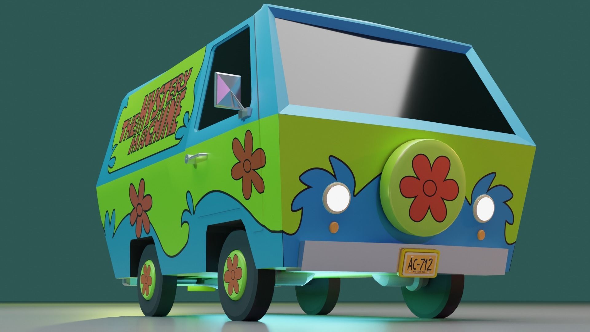 3D model The Mystery Machine - Scooby-Doo Van VR / AR / low-poly | CGTrader