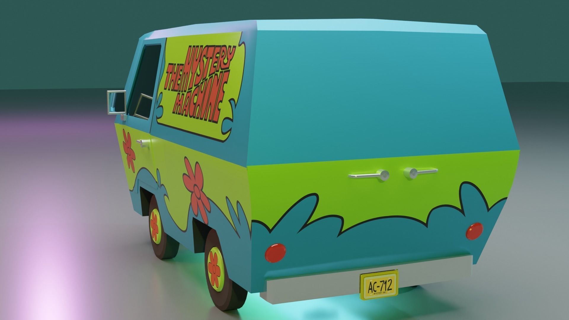 3D model The Mystery Machine - Scooby-Doo Van VR / AR / low-poly | CGTrader