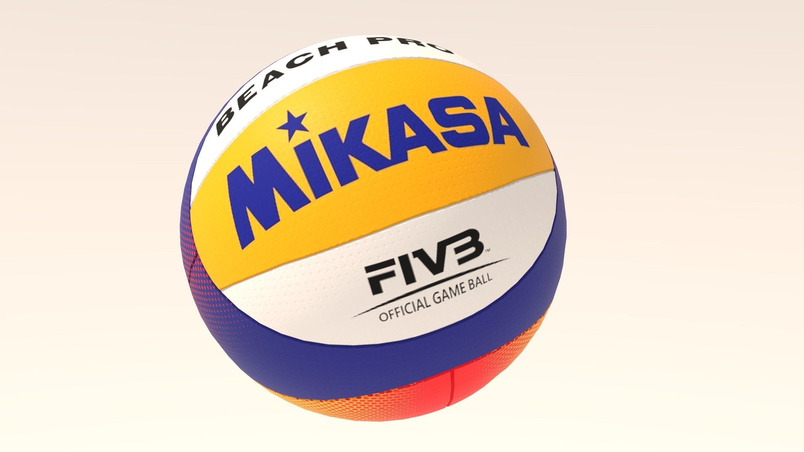 3D model Mikasa bv550c beach volleyball ball VR / AR / low-poly | CGTrader