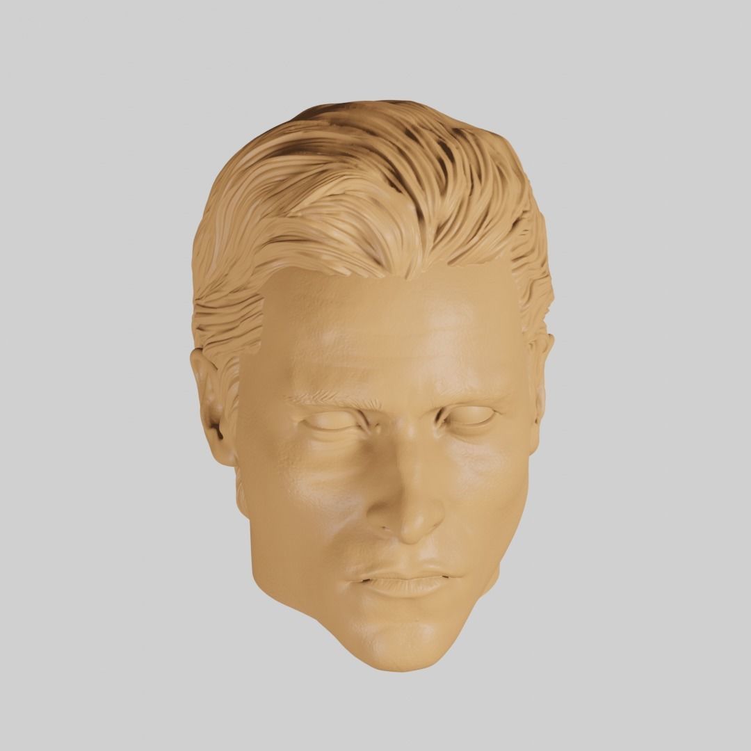 HEAD Christian Bale BATMAN 3D model 3D printable | CGTrader