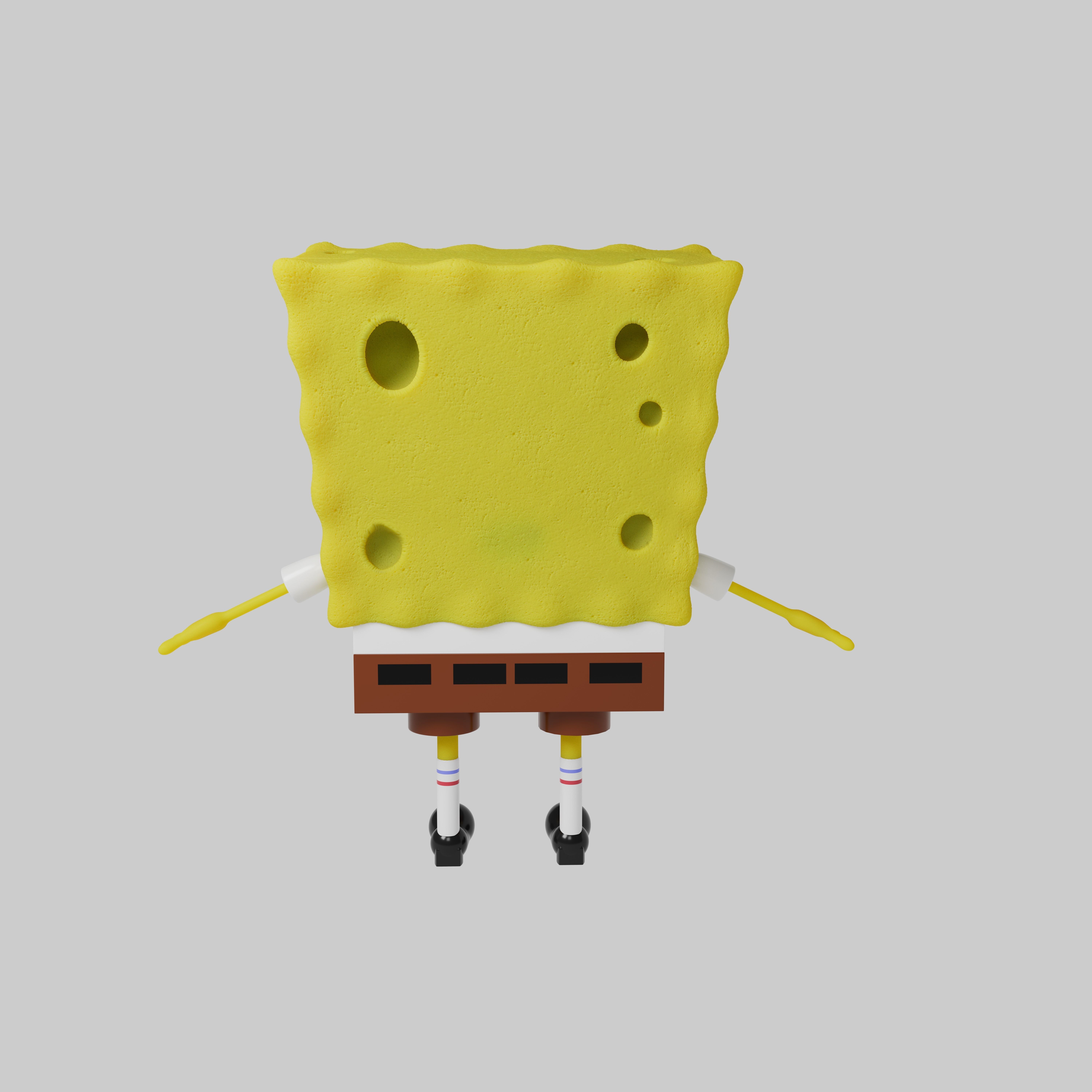 3D model Spongebob VR / AR / low-poly | CGTrader