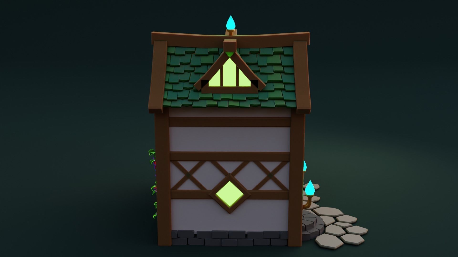 3D model Witch house 3 VR / AR / low-poly | CGTrader