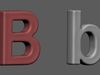 Volumetric letter Bb for cnc 3d print 3D model 3D printable | CGTrader