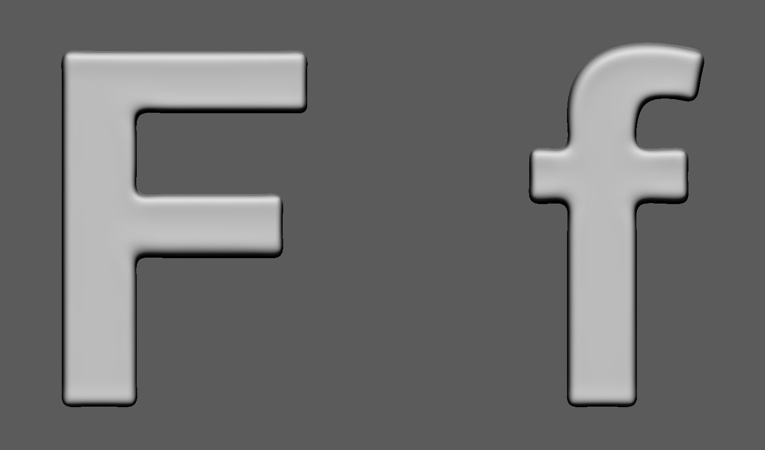 Volumetric letter Ff for cnc 3d print 3D model 3D printable | CGTrader