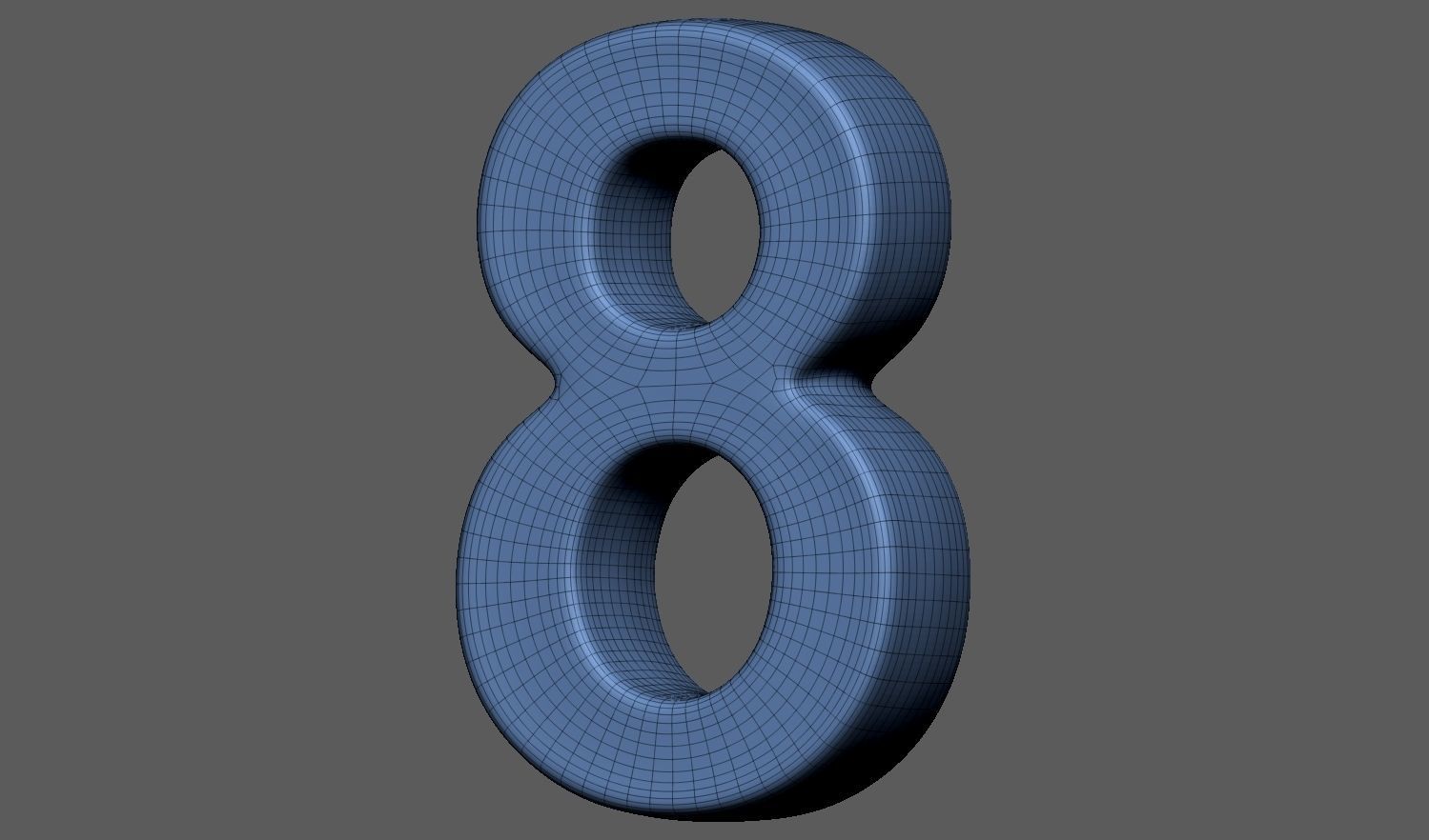 Volumetric number 8 for cnc 3d print 3D model 3D printable | CGTrader