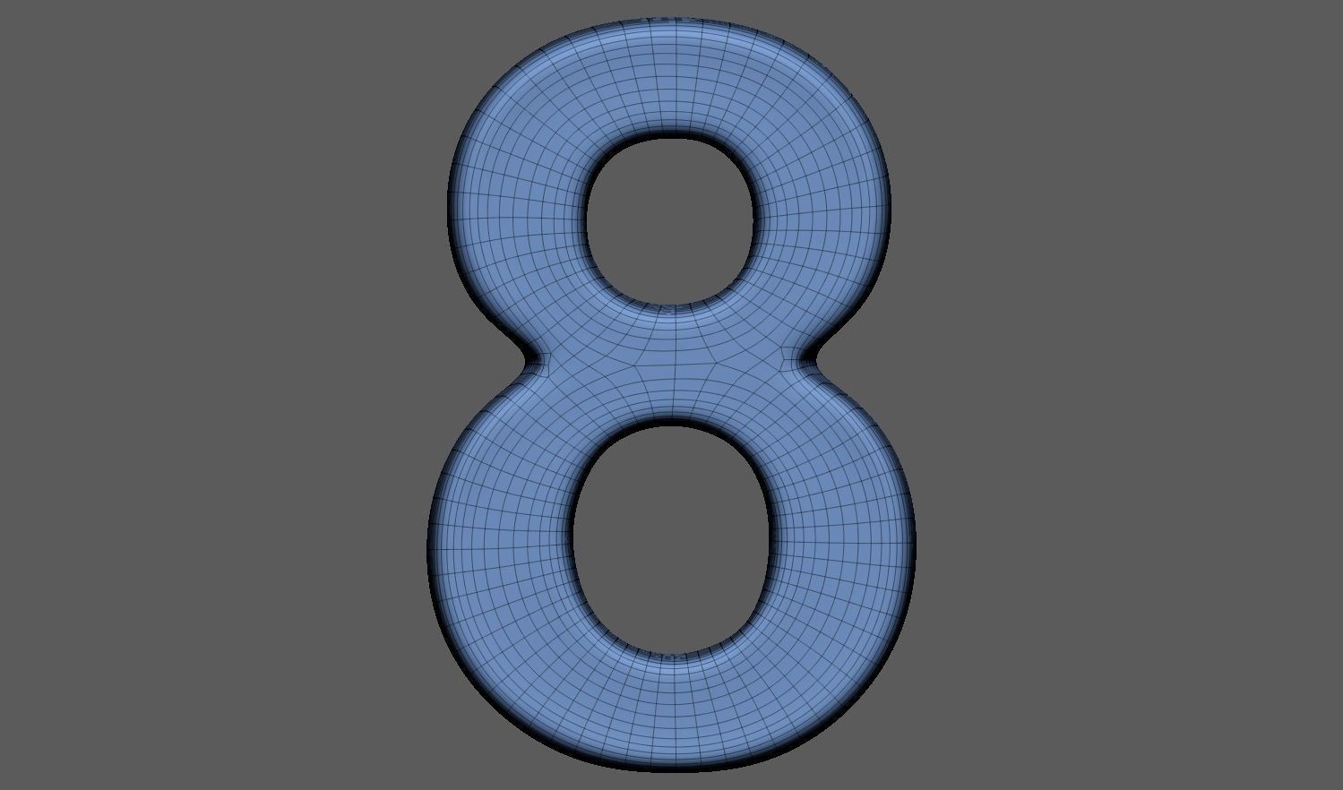 Volumetric number 8 for cnc 3d print 3D model 3D printable | CGTrader