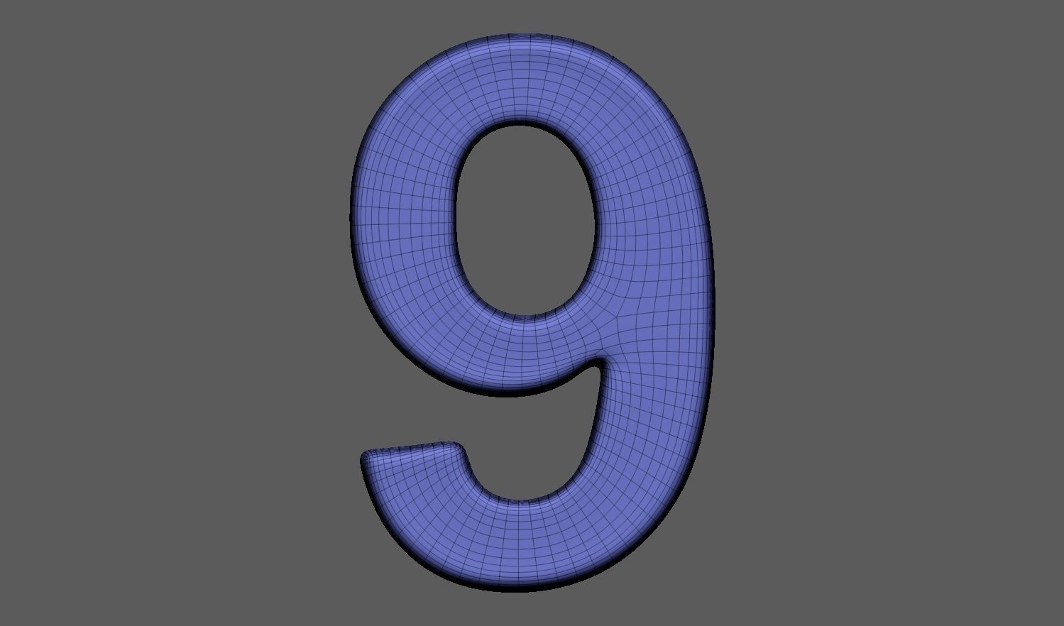 Volumetric number 9 for cnc 3d print 3D model 3D printable | CGTrader