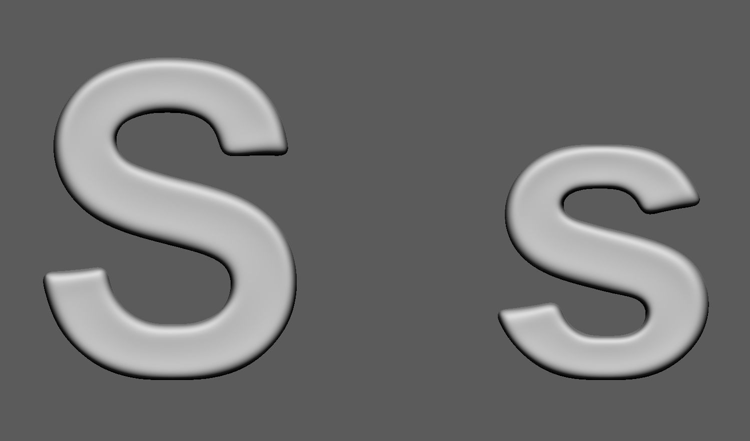 Volumetric letter Ss for cnc 3d print 3D model 3D printable | CGTrader