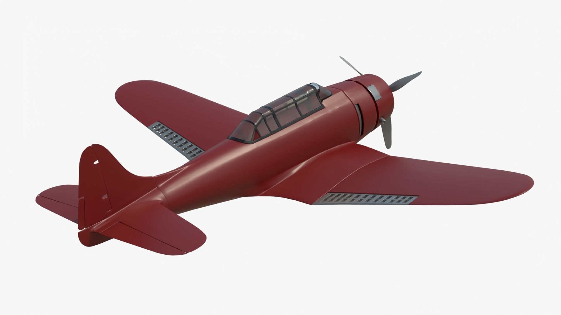 realistic propeller plane 3D model | CGTrader