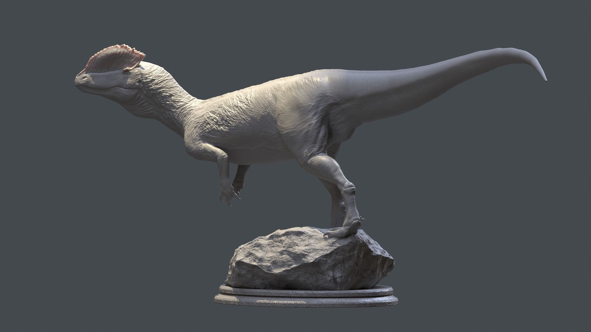 Dilophosaurus wetherilli - Statue for 3D printing 3D model 3D printable ...