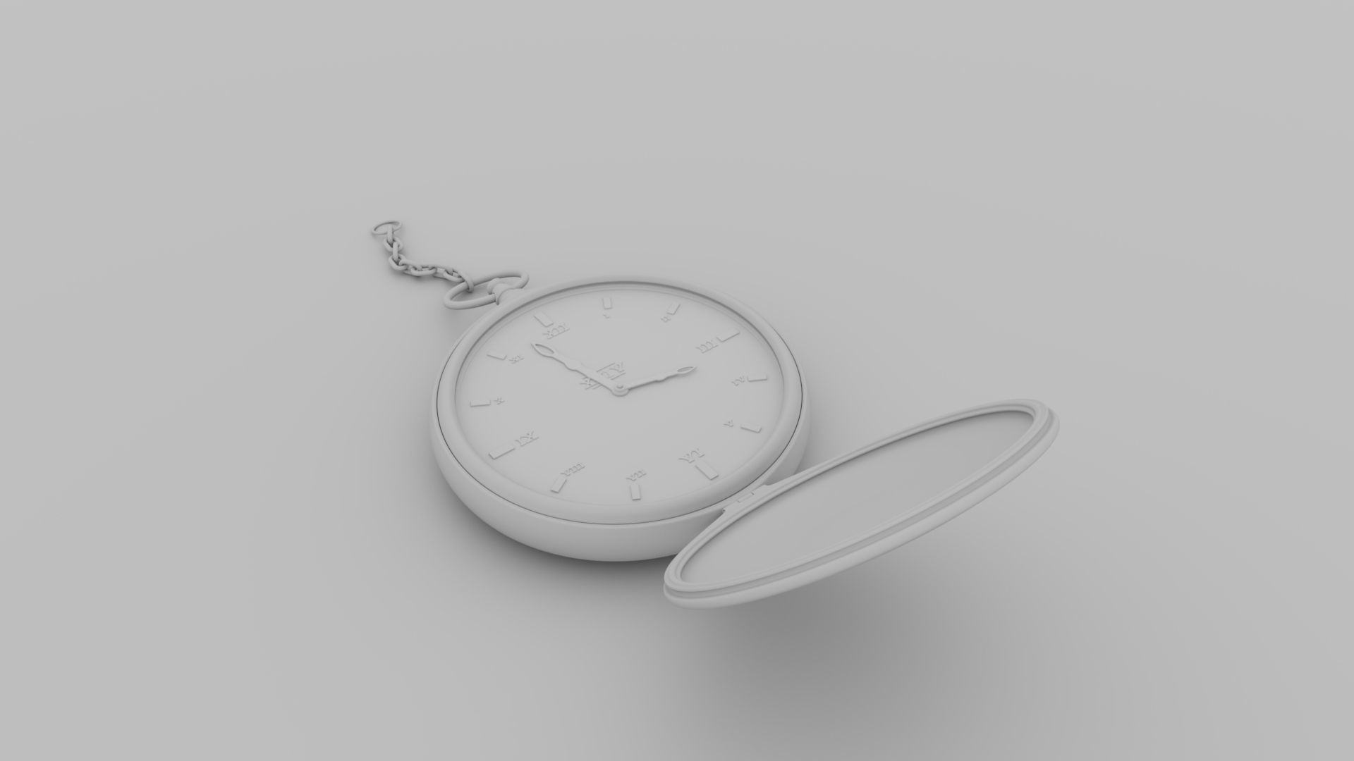high poly pocket watch 3D model | CGTrader