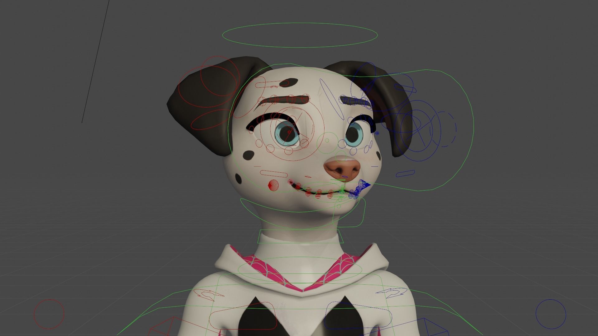 3D model Asha Anthro Dalmatian VR / AR / low-poly | CGTrader