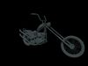 Ghost Rider Harley Davidson Motorcycle Rigged 3D model rigged | CGTrader