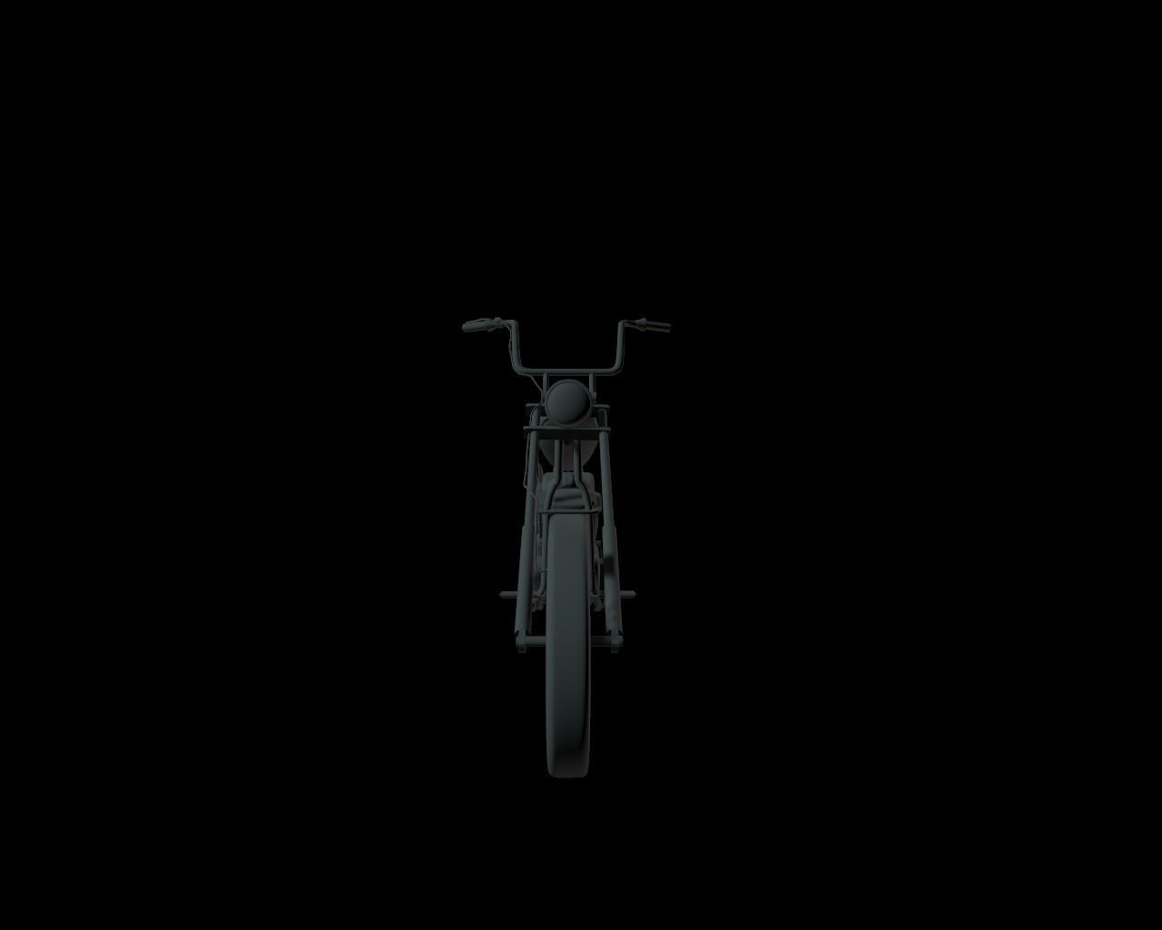 Ghost Rider Harley Davidson Motorcycle Rigged 3D model rigged | CGTrader