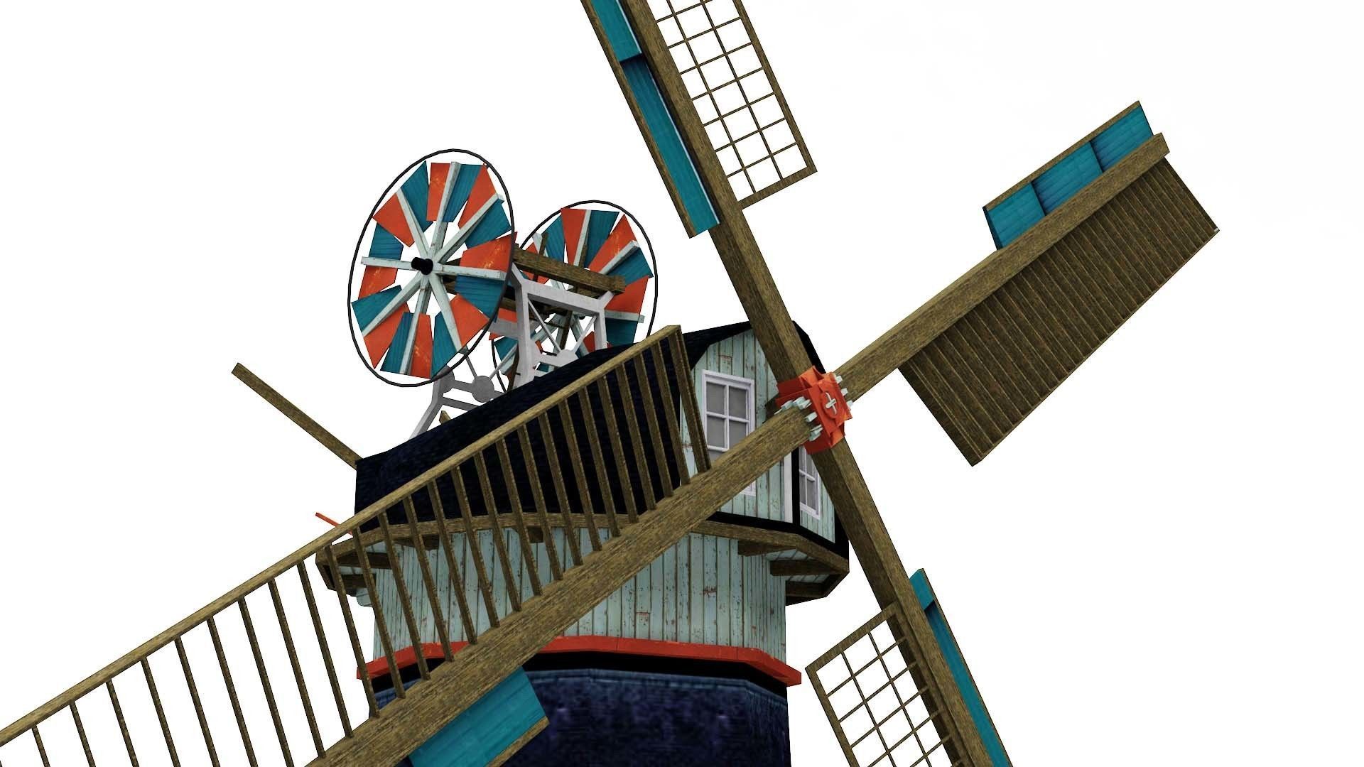 3D Traditional Windmill DETAILED 3D model | CGTrader