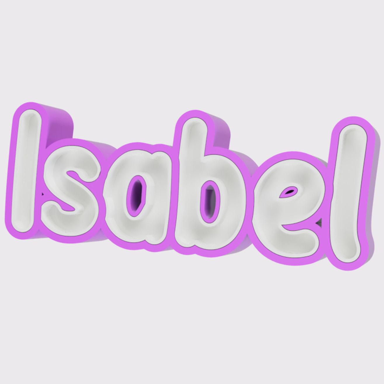 ISABEL - 3D NAME free 3D model 3D printable | CGTrader