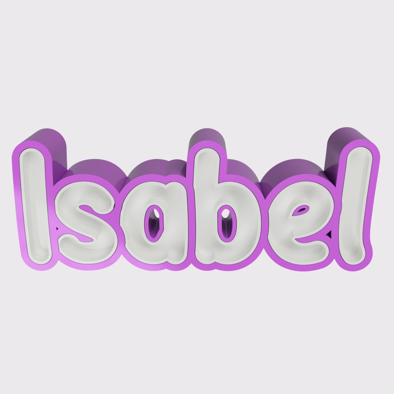 ISABEL - 3D NAME free 3D model 3D printable | CGTrader
