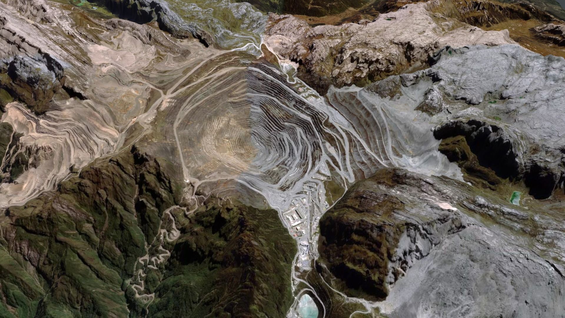 The Grasberg gold mine Central Papua Indonesia 3D model | CGTrader