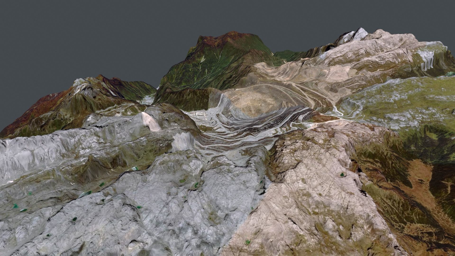 The Grasberg gold mine Central Papua Indonesia 3D model | CGTrader