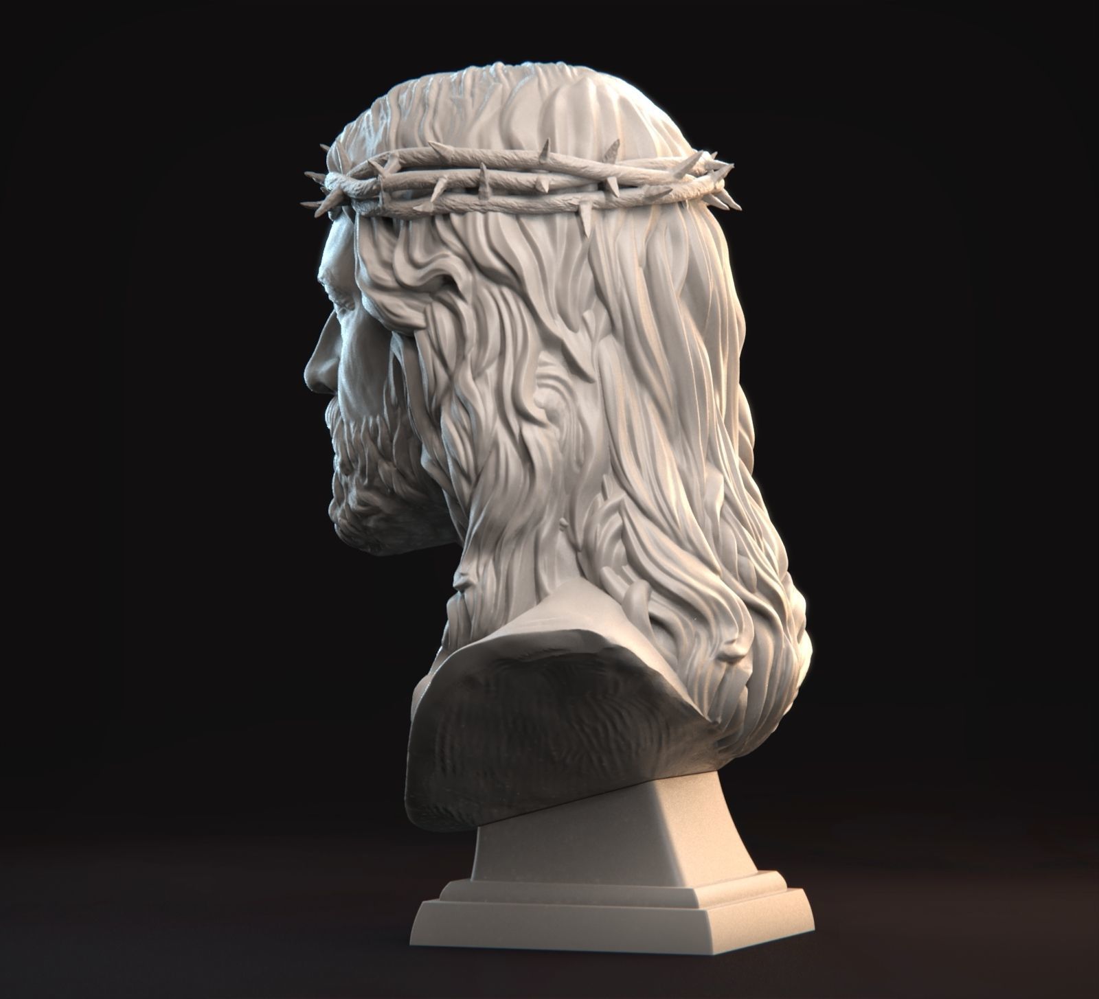 Jesus Bust 3D model 3D printable | CGTrader
