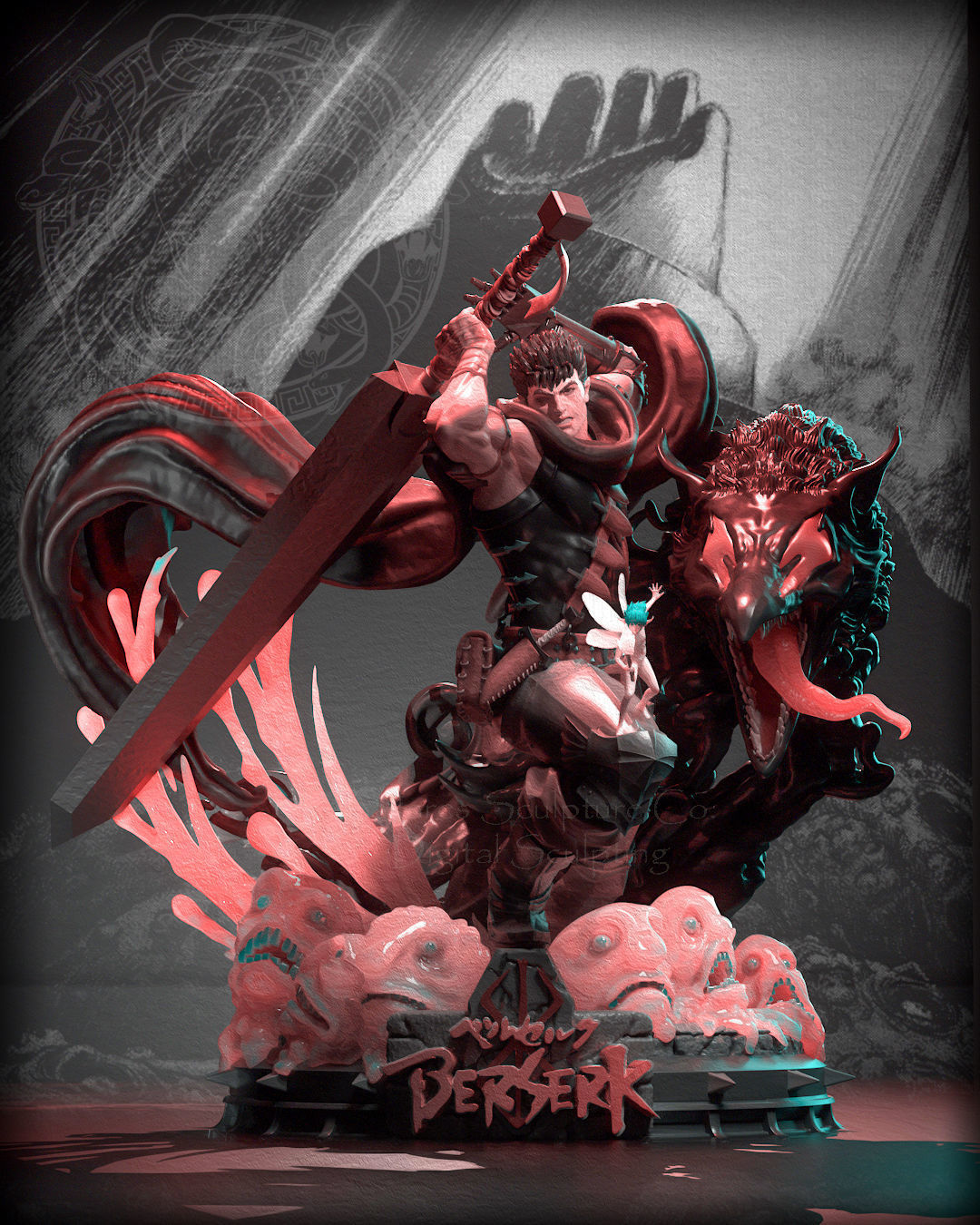 GUTS BY CREATIVE GEEK MB 3D model 3D printable | CGTrader