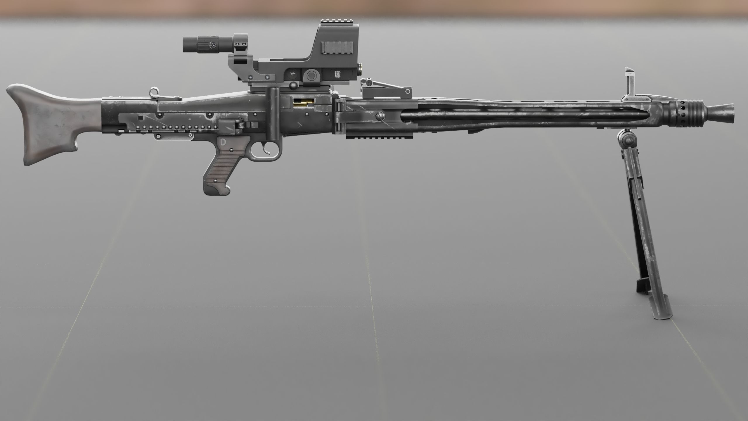 3D model Modernized WW2 MG-42 BoneSaw VR / AR / low-poly | CGTrader