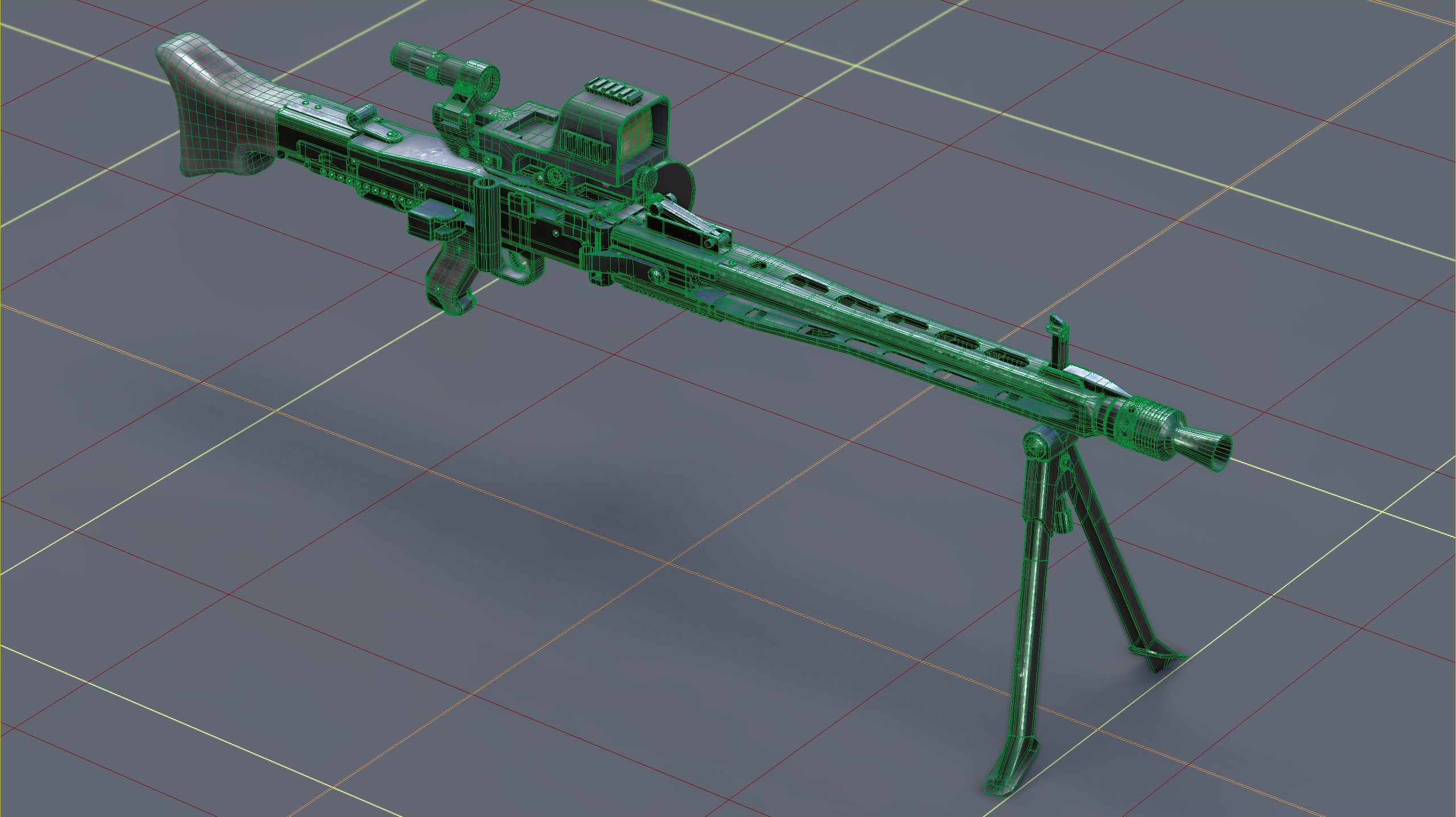 3D model Modernized WW2 MG-42 BoneSaw VR / AR / low-poly | CGTrader