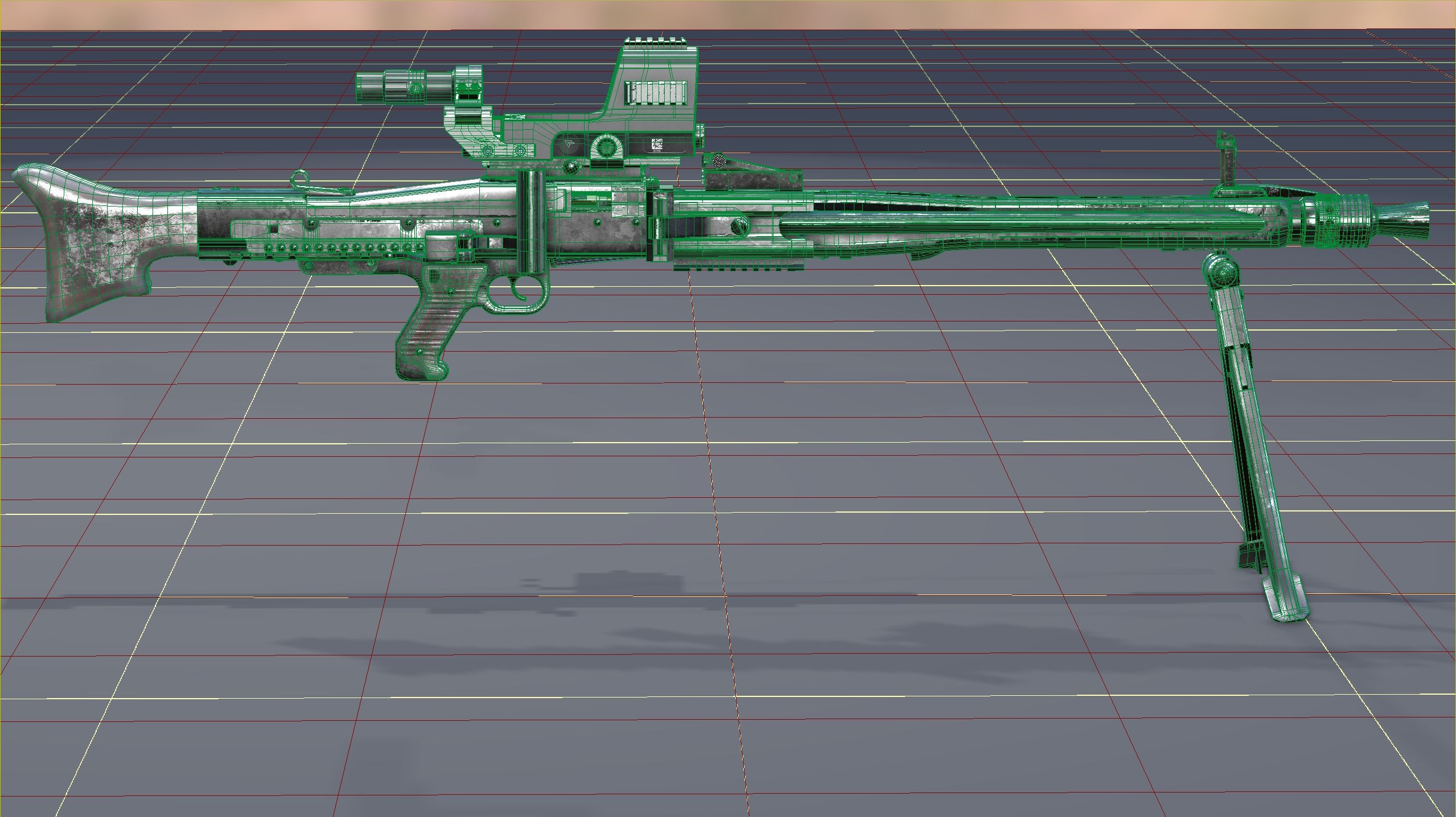 3D model Modernized WW2 MG-42 BoneSaw VR / AR / low-poly | CGTrader