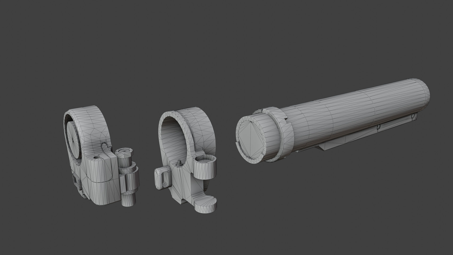 3D model LT Folding Stock Adapter VR / AR / low-poly | CGTrader