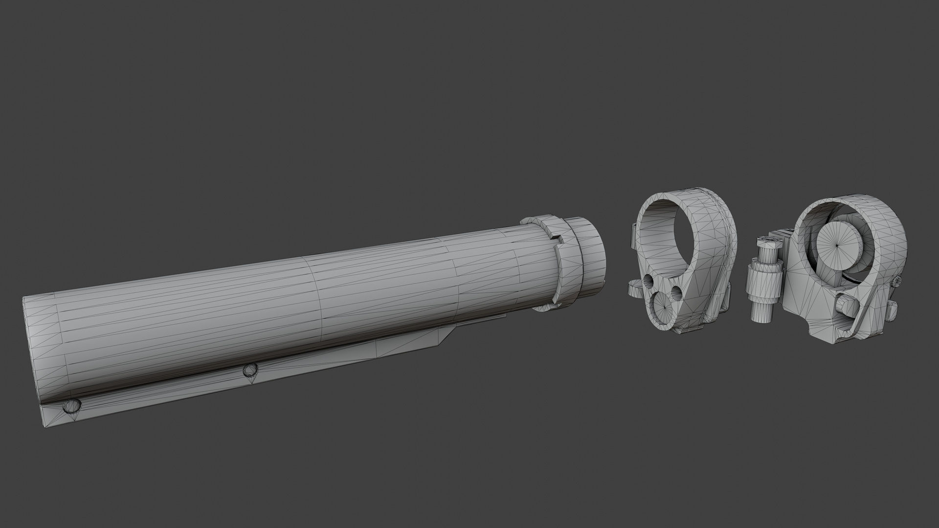 3D model LT Folding Stock Adapter VR / AR / low-poly | CGTrader