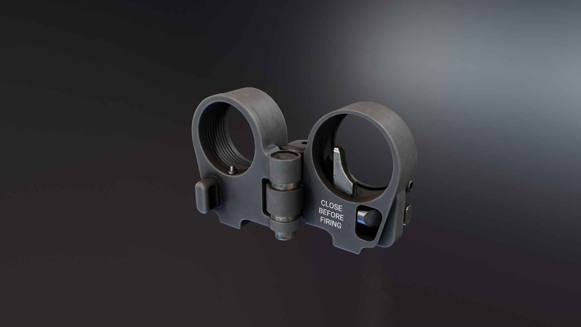 3D model LT Folding Stock Adapter VR / AR / low-poly | CGTrader