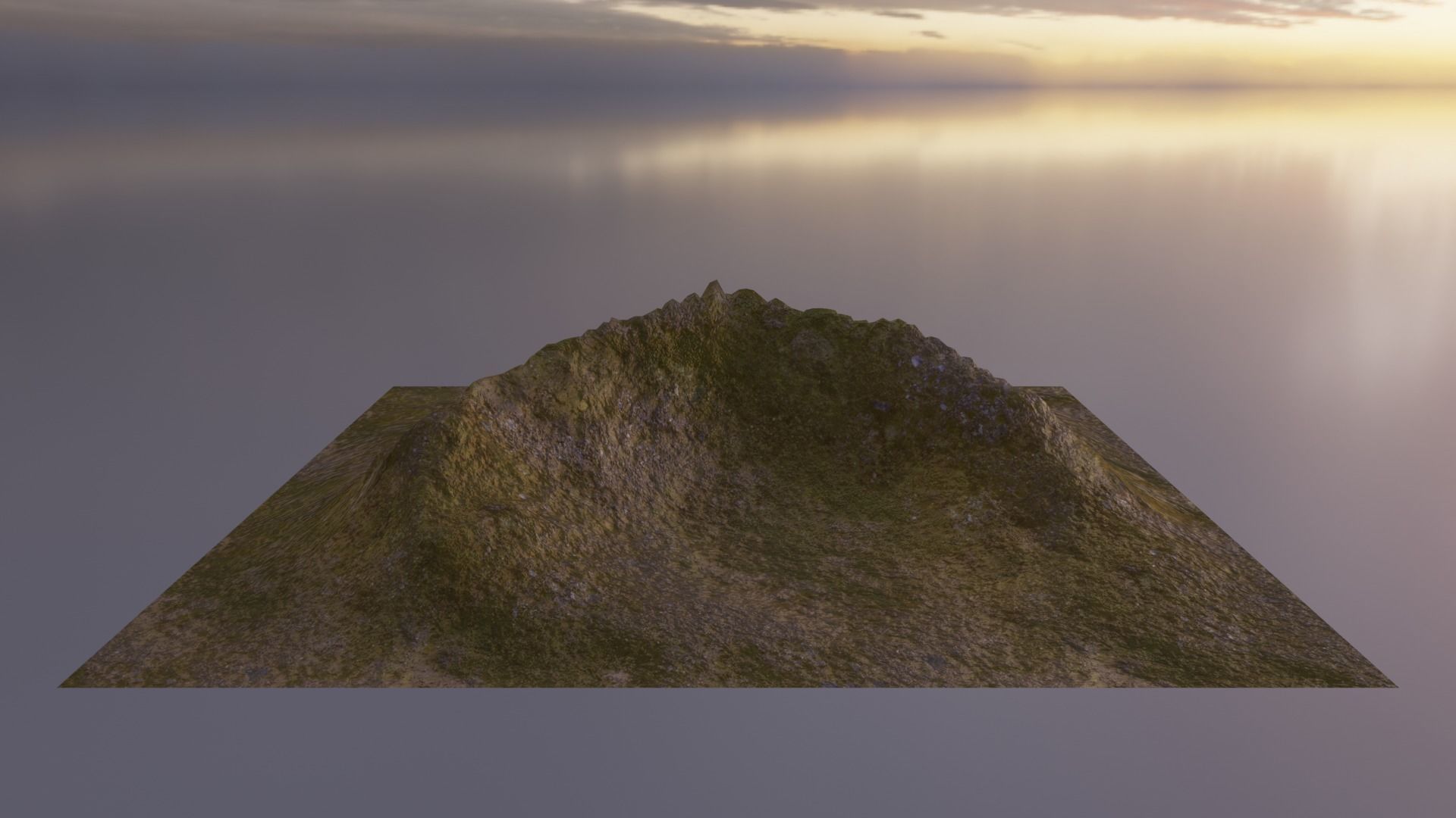 Aerial Grassy and Rocky Mountain 3 free 3D model | CGTrader